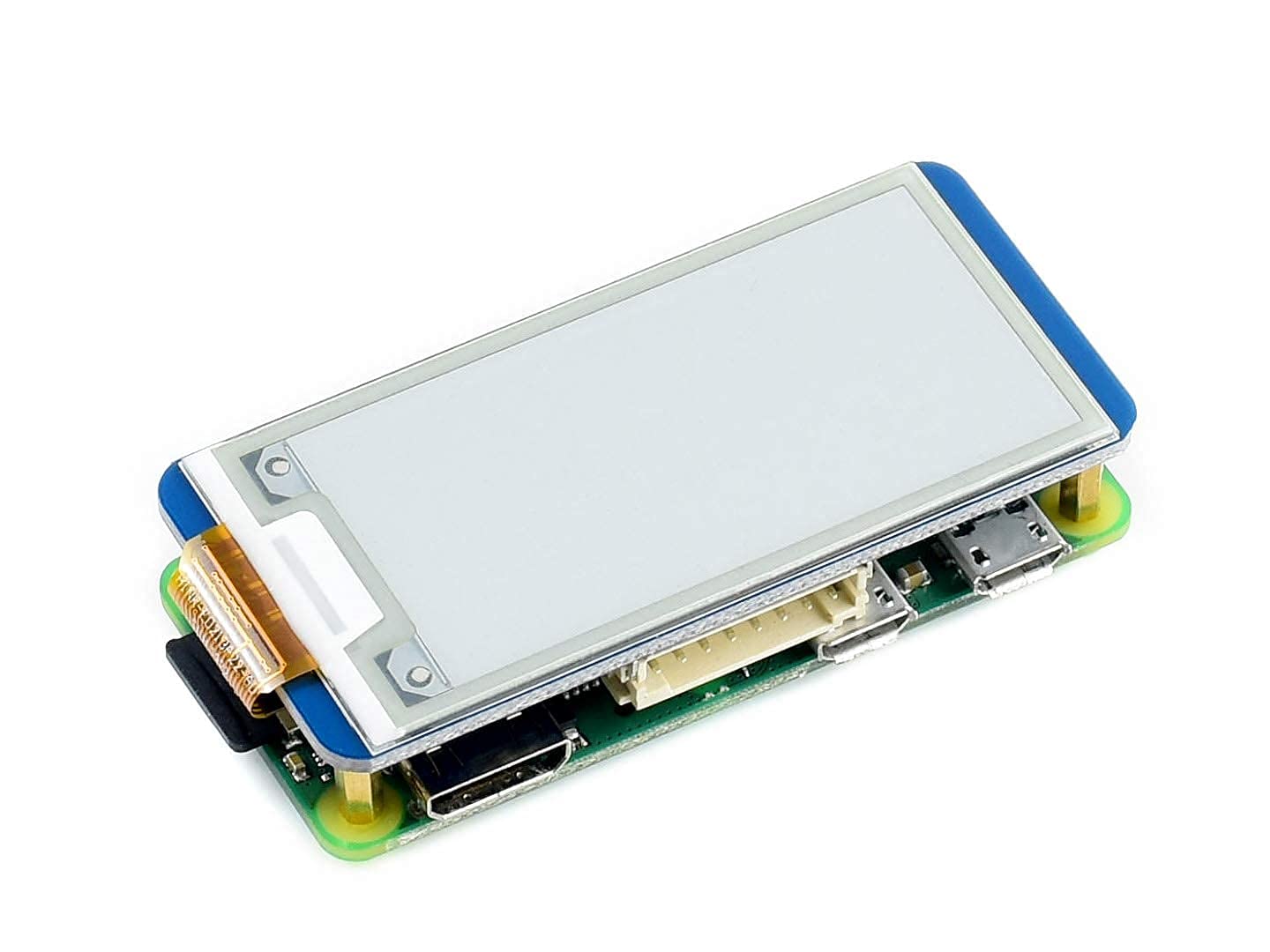 waveshare TOP1 2.13inch e-Paper Display HAT for Raspberry Pi Black/White Electronic Ink Display Screen 250x122 Resolution Supports Partial Refresh 3.3V/5V