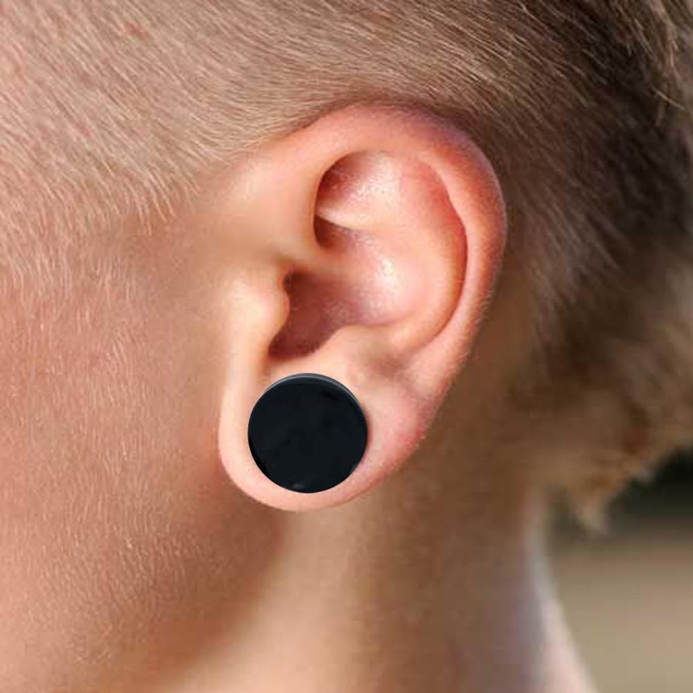 20PC Plugs Single Flare Acrylic Ear Gauges Expander Stretching O-Ring Piercing Set Body Jewelry E559 (0 Gauge(8mm))