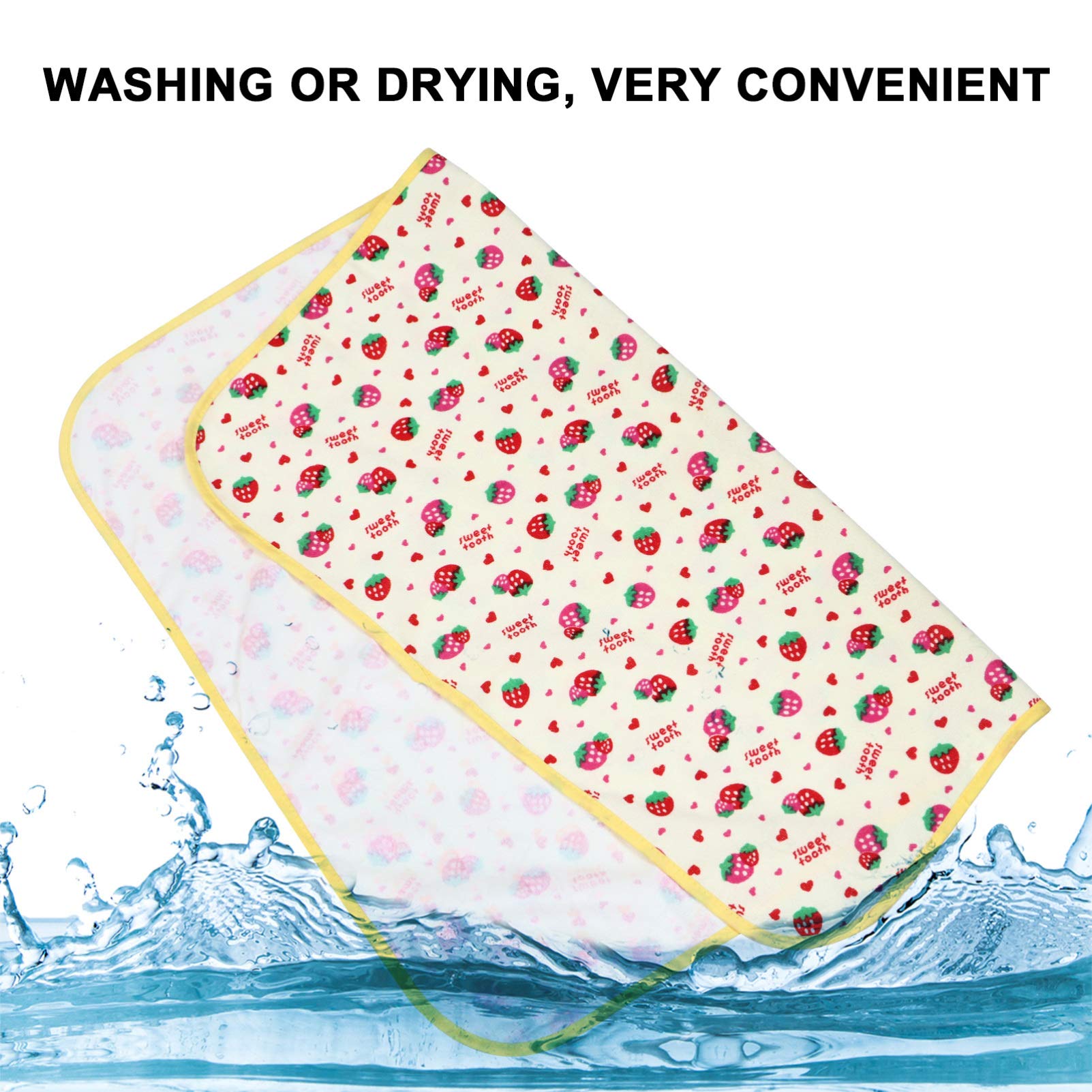 Waterproof Urinal Bed Pad Washable Cotton Mattress Protector Reusable Pee Pads for Bed Wetting Toddlers, Pets
