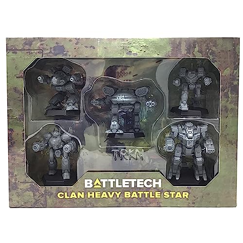 BattleTech Clan Heavy Battle Star - Miniatures Wargame for 2+ Players, Ages 14+, 1.5 Hours+ Play Time - Classic Mech Warfare Collection by Catalyst Game Labs