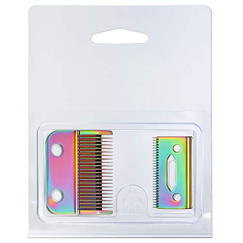 2 Sets Adjustable Clippers Blades, 2 Hole Hair Trimmer Replacement Blade (Colorful)