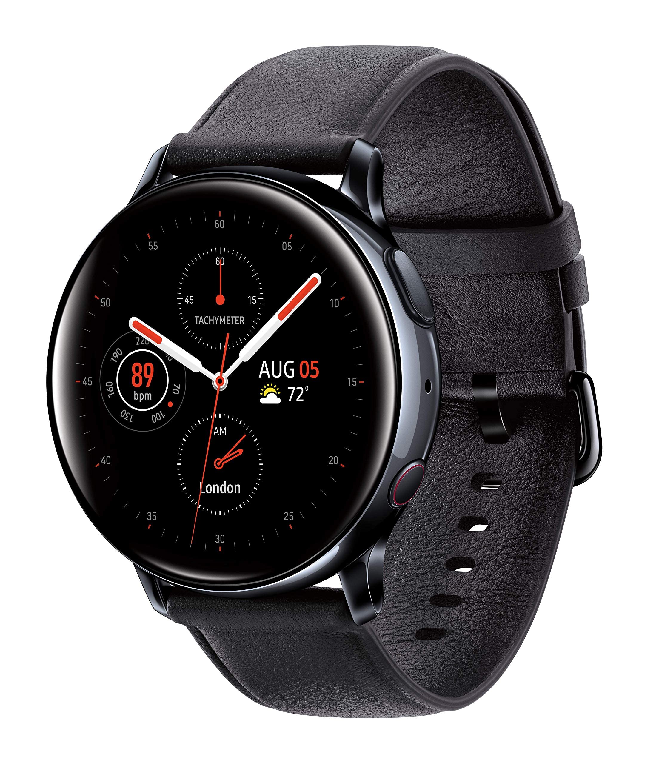 SAMSUNG Galaxy Watch Active 2 (40mm, GPS, Bluetooth, Unlocked LTE) Smart Watch with Advanced Health monitoring, Fitness Tracking , and Long lasting Battery, Aqua Black - (US Version)