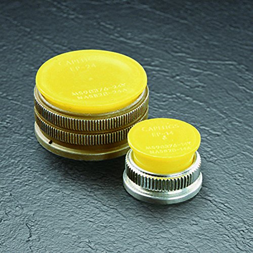 Caplugs 99394555 Plastic Plug for Threaded Connectors. EP-28, PE-LD, to Plug Nominal Thread Size 1-3/4-18", Yellow (Pack of 40)