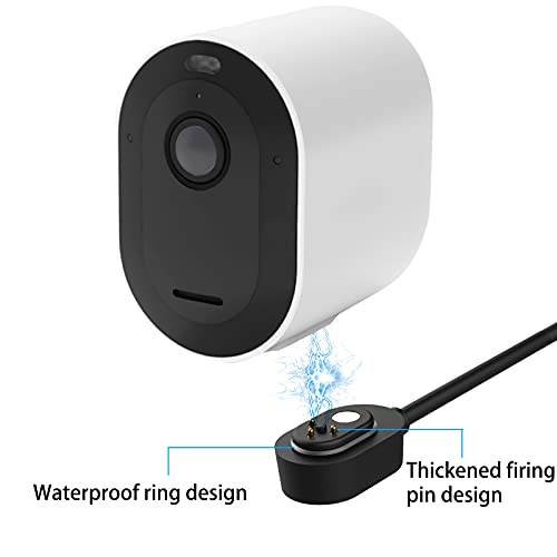4W Solar Panel Charging Compatible with Arlo Pro 3/Pro 4/Pro 5S/Ultra/Ultra 2 only, with 13.1ft Waterproof Charging Cable, IP65 Weatherproof,Includes Secure Wall Mount(2-Pack)((Connector Type))