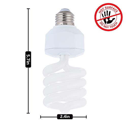LUCKY HERP UVA UVB Reptile Light 10.0, Desert UVB 150 Compact Fluorescent Lamp 23W