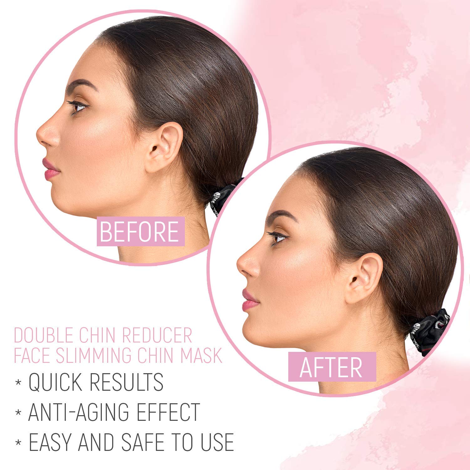 V Line Lifting Mask Slimming Double Chin Reducer Chin Lifting Belt Sagging Skin Face Lift V Shaped Contour Tightening Strap Reusable Anti-Wrinkle Chin Up Patch