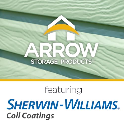 Arrow Select 10' x 8' Outdoor Lockable Steel Storage Shed Building, Sage Green