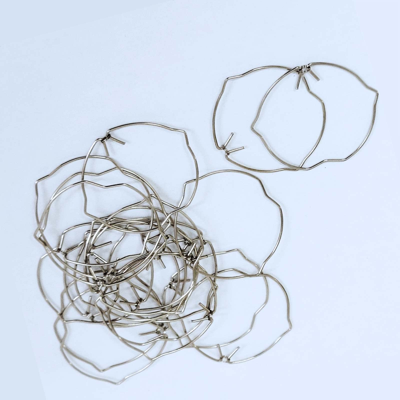 20pcs Lamp Retaining Spring Clip Ring Compatible with 50mm MR16 GU10 Spot Light Downlight (20)