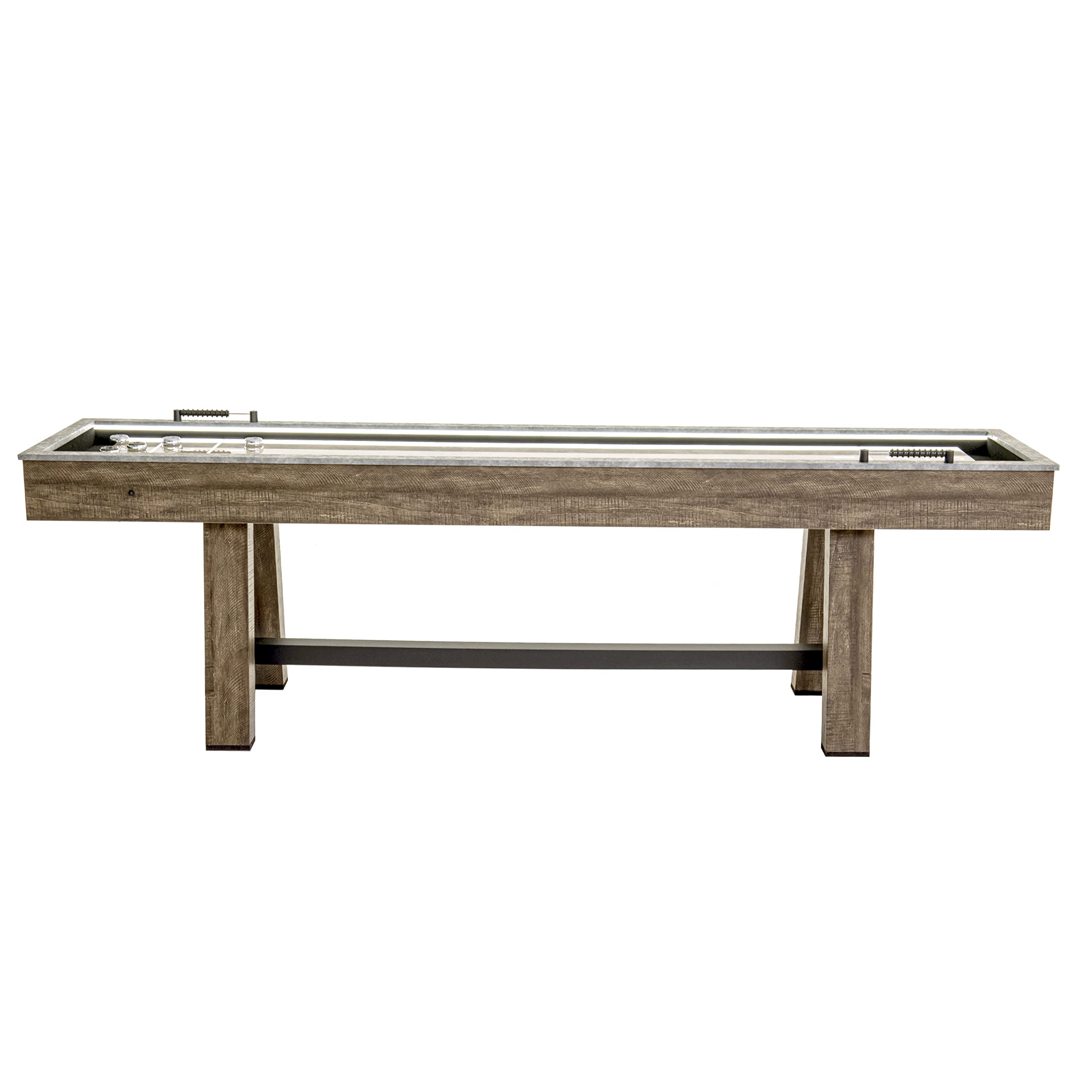 American Legend Stonebridge 9’ LED Light Up Shuffleboard Table with Bowling