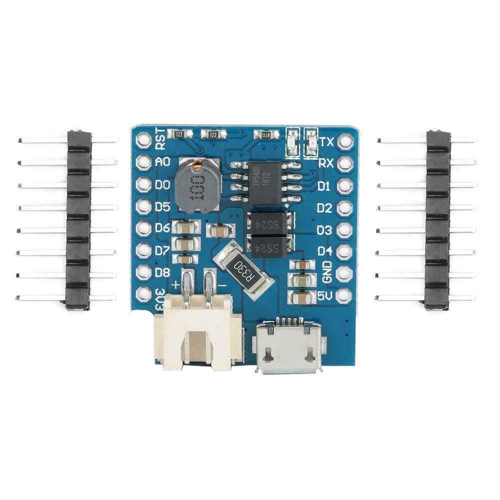 Gump's grocery Battery Shield for WeMos D1 Mini Single Lithium Battery Charging & Boost