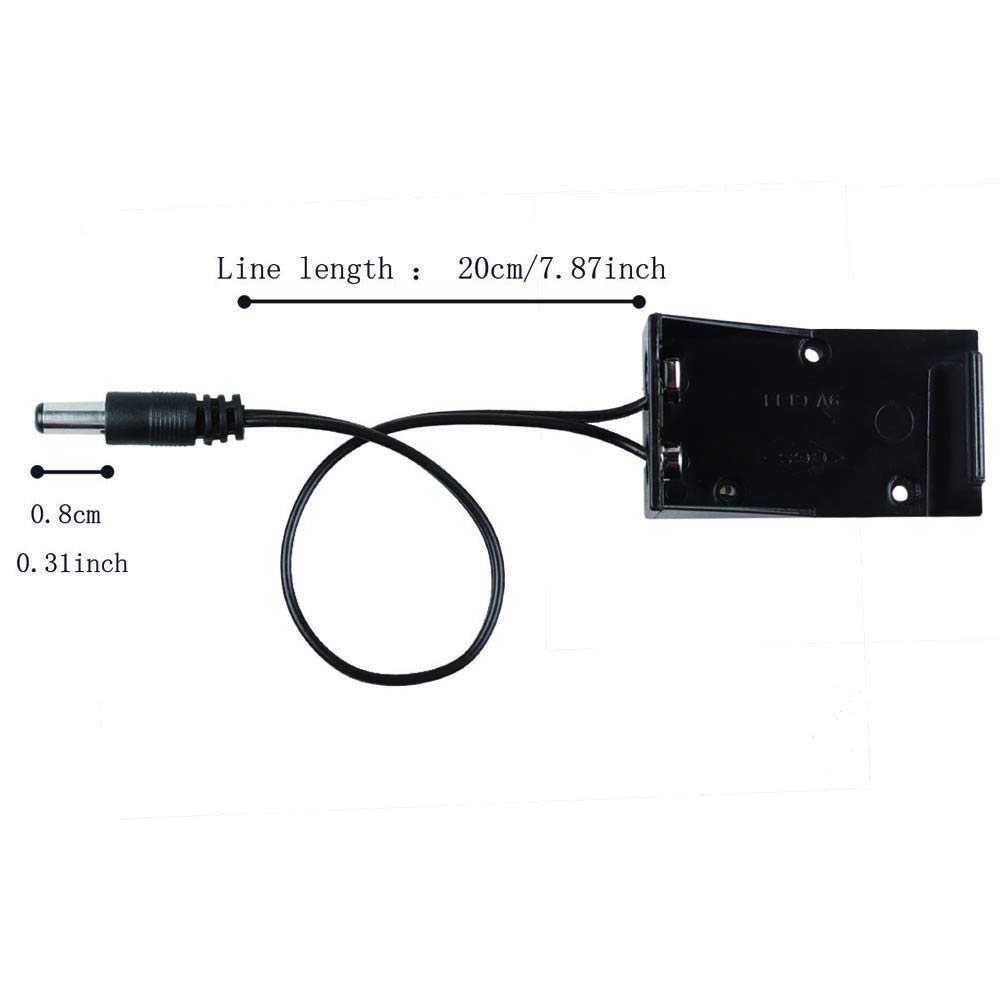 Gump's grocery 2PCS 9V Battery Holder Box Case Wire Plug 5.5 * 2.1mm for Arduino UNO R3