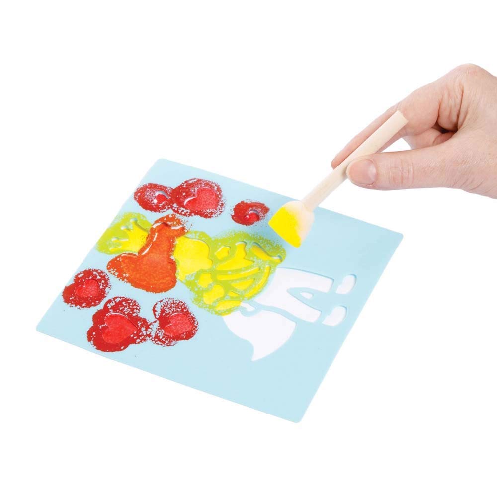 Baker Ross FE540 Fairy Tale Stencils - Pack of 8, Plastic Stencils for Children, Art Set for Kids to Create and Design Themed Books, Cards and Pictures