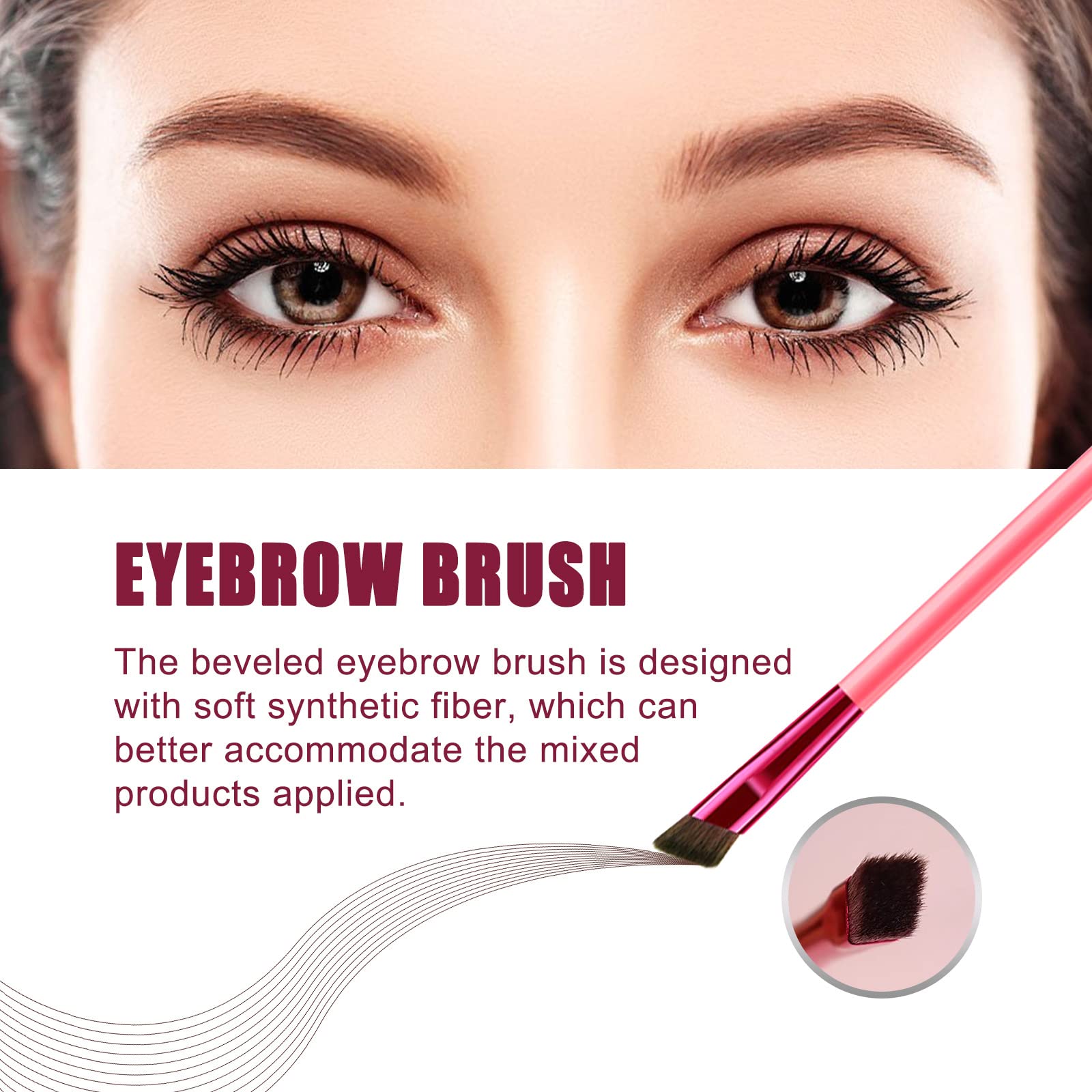 4D Hair Stroke Brow Stamp Brush, Eyebrow Hair Stroke Brush, Realistic Eyebrow Brush, Hair Stroke Eyebrow Brush, 4d Brow Brush, 4d Eyebrow Brush, The Brow Brush Multi-Function Eyebrow Brush