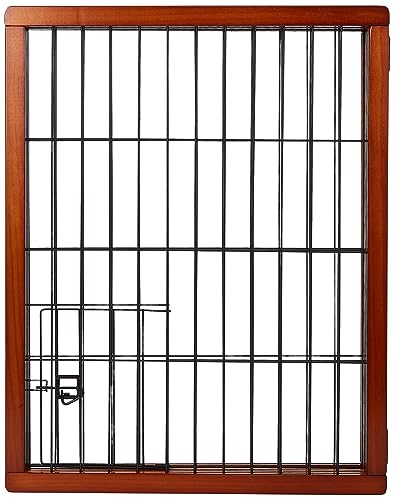 Carlson Pet Products Design Paw Extra Tall 62-Inch Super Wide 3 Panel Premium Wooden Pet Gate,Brown