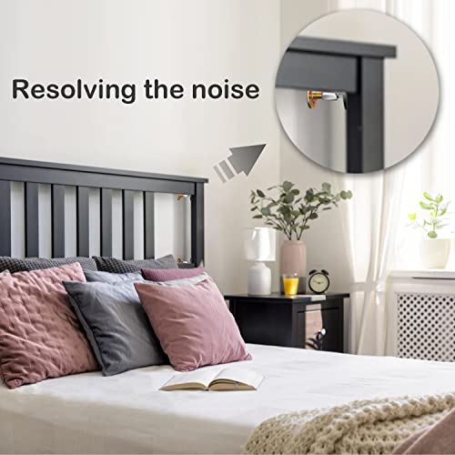 Krisler Adjustable Threaded Bed Frame Anti-Shake Tool for Bed, Headboard Stoppers, Bedside Headboards Prevent loosening Anti-Shake Fixer, Easy Install (30-64mm)
