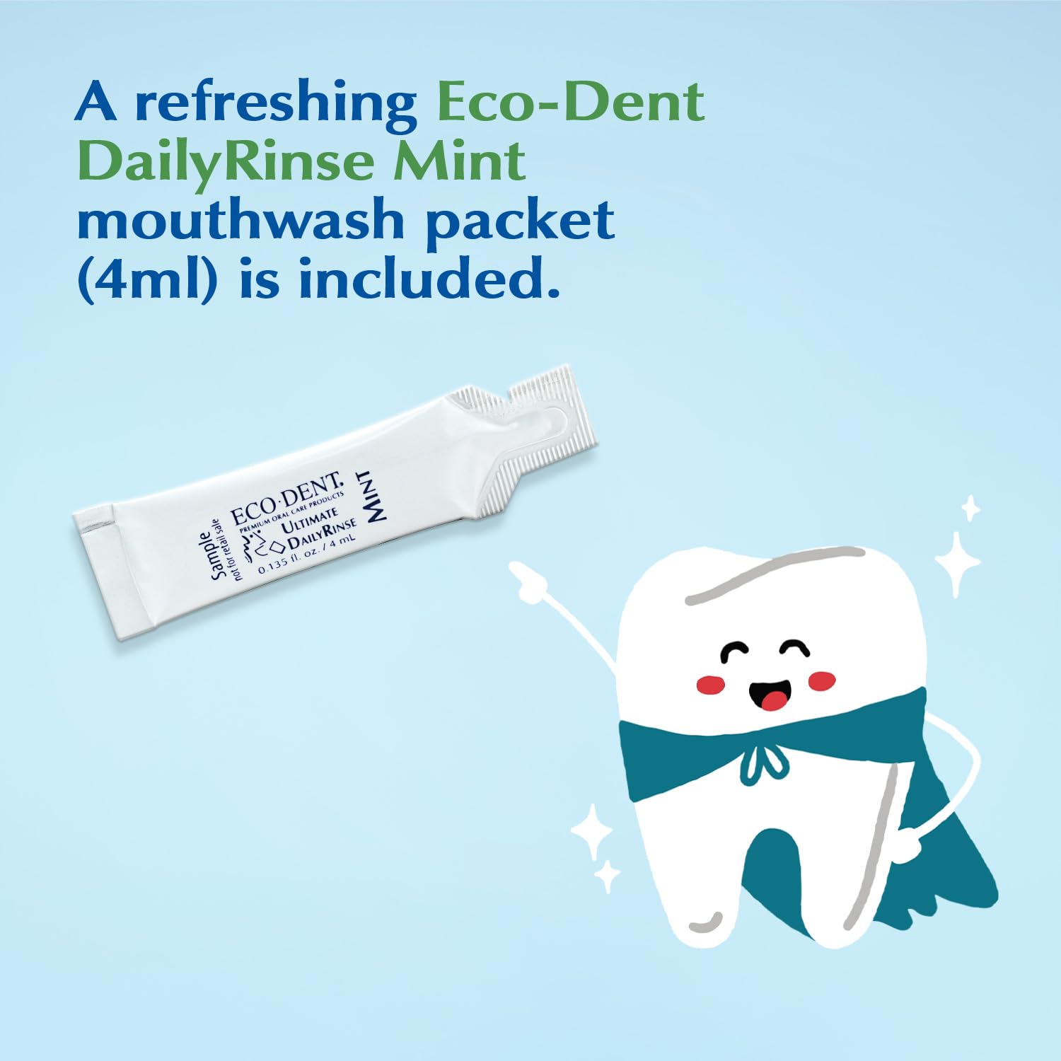Eco-Dent DailyCare Baking Soda Toothpowder, Cinnamon - Fluoride-Free Toothpaste Powder, SLS-Free Tooth Powder with Baking Soda, Minerals, and Essential Oils, Toothpaste Alternative, 2 Oz