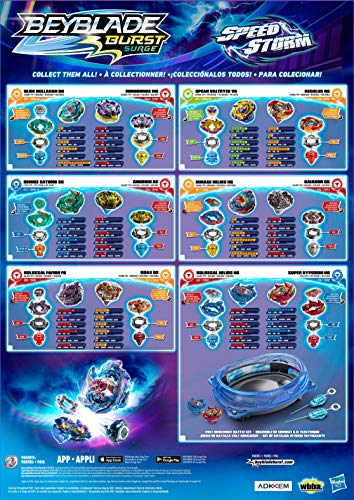 BEYBLADE Burst Surge Speedstorm Mirage Helios H6 and Gaianon G6 Spinning Top Dual Pack - 2 Battling Game Top Toy for Kids Ages 8 and Up