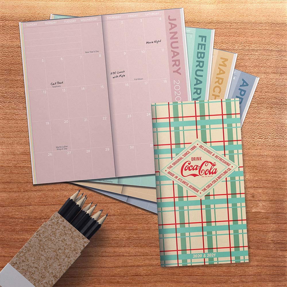 2020-2021 Coca-Cola 2-Year Small Pocket Planner Calendar