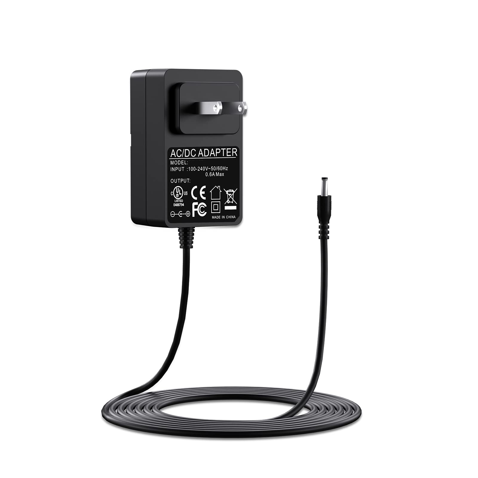21W Replacement for Echo Alexa Charger Compatible with Echo1st & 2nd Gen, Fire TV (2nd Gen), Show (1st Gen), Plus (1st Gen), Look, Link Power Adapter【5FT】