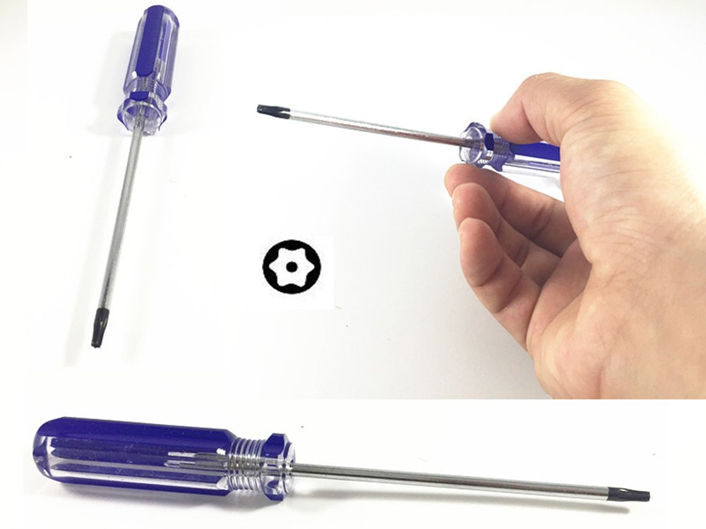 2 x T8 Tamper Proof Screwdriver Security Torx Driver for Xbox one, Xbox 360 and PS3 Slim Controller