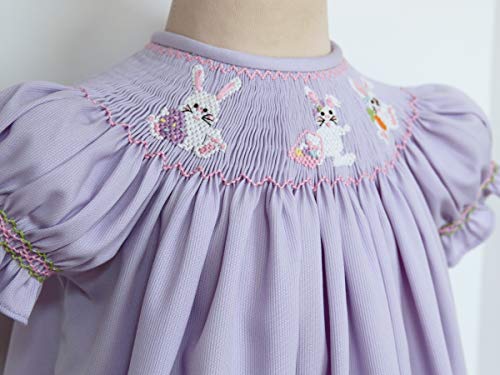 Carouselwear Smocked Easter Dresses for Baby Toddler Girls 9m Months Lavender