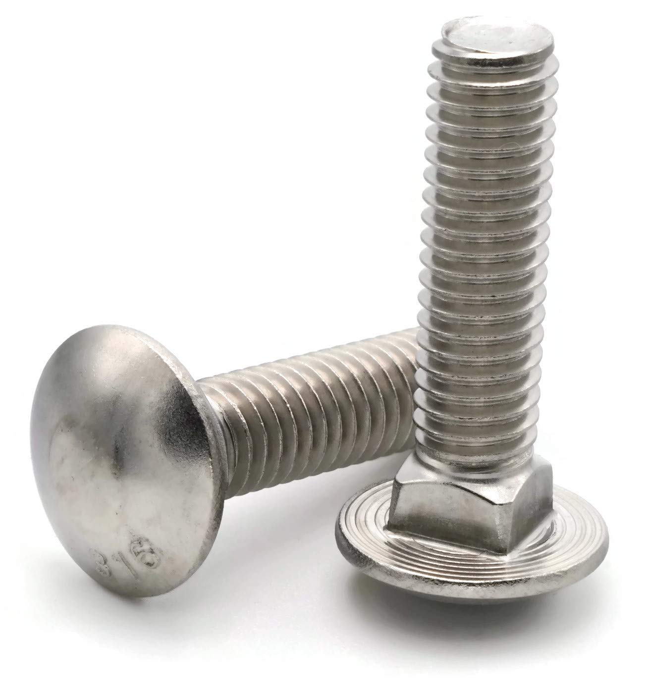 Carriage Bolt 316 Stainless Steel 1/2"-13 x 4-1/2" Qty 25