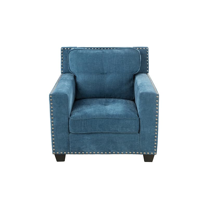 3-Piece Sectional Sofa Sets for Living Room Furniture, Modern Style Button Linen Couches with Tufted Cushions Including Chair Loveseat for Small Space Apartment Office