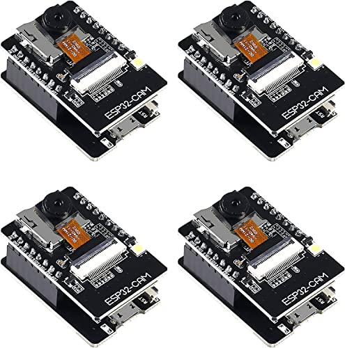 2 Sets ESP32-CAM-MB ESP32-CAM WiFi Bluetooth Development Board + Micro USB to Serial Port CH340G 4.75V-5.25V with OV2640 2MP Camera