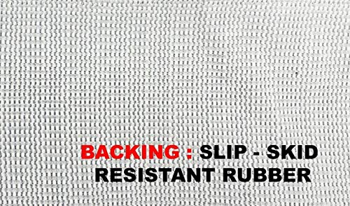 Euro Collection Solid Color Area Rug Rugs Slip Skid Resistant Rubber Backing Machine Washable More Color Options (Beige, 3'3" x 4'11")