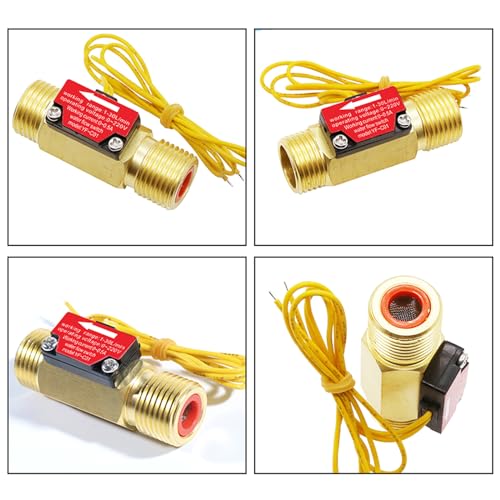 2pcs High Performances DN15 Meter Water Meter 1.5-30L/min Water Liquid Flowmeter Stainless Steel