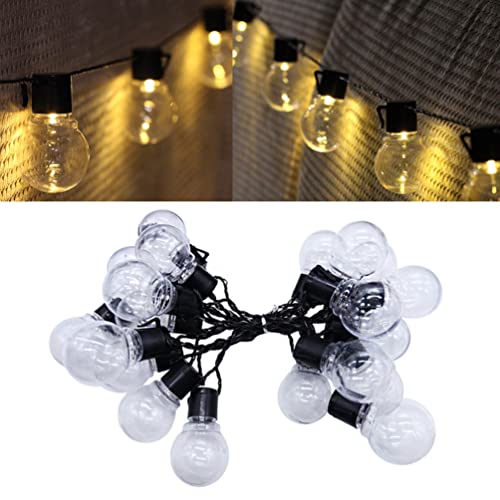 balacoo LED Globe Balls String Lights: Clear Crystal Ball Fairy Lights Indoor Outdoor Decorative Christmas Tree Lights 10LED for Garden Patio Yard Home Parties