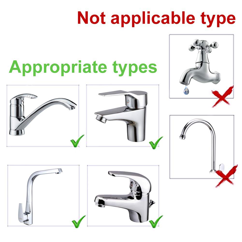 Odowalker 3 Pcs Faucet Extender Leaf Design, Bathroom Sink Faucet Extender Sink Attachmen Long Extender Bath Sink Water Faucet Hand Wash Helper