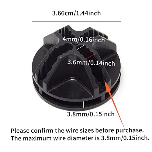 HONBAY 24PCS Wire Cube Plastic Connectors for Modular Storage Organizer Closet and Wire Shelving(Maximum Wire Diameter: 3.8mm)