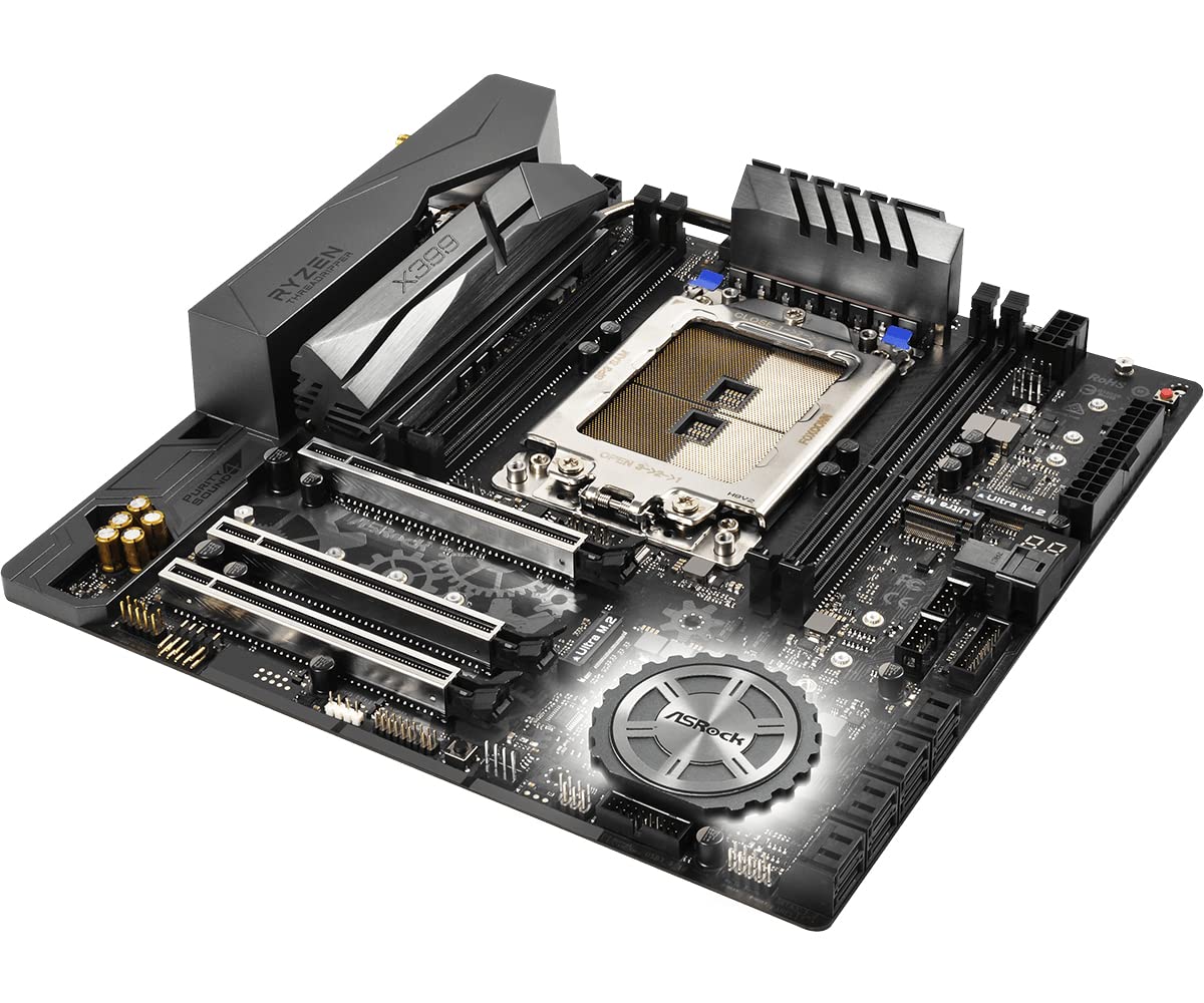 ASRock Socket TR4/ AMD X399/ DDR4 Wi-Fi/A&2GbE/ MicroATX Motherboard (X399M TAICHI)