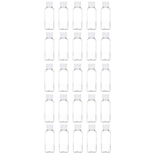 25PCS Cosmetic Bottle Hand Lotion 60ML Containers Travel Empty Bottle Cleaning Supplies Vintage Clear Glass Coffee Mugs