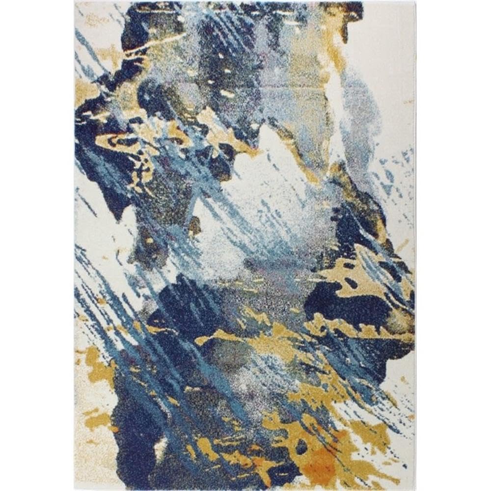 Bashian Everek Neda 7'6" x 9'6" Area Rug in Ivory and Blue