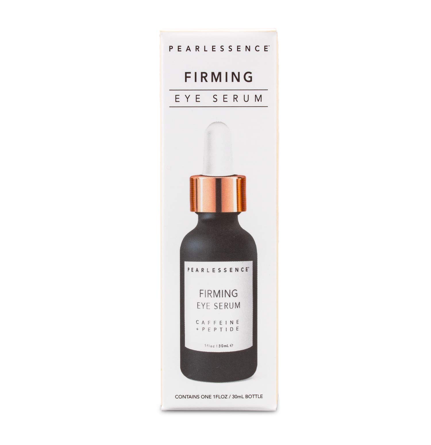 Pearlessence Firming Eye Serum with Caffeine + Peptide – Rejuvenates Puffy Eyes & Reduces Under Eye Bags | Made in USA & Cruelty Free (1oz)