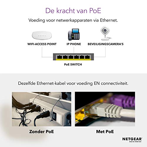 NETGEAR (GS110TPv3) 8-Port Gigabit PoE+ Ethernet Smart Managed Pro Switch with 2 SFP Ports and Cloud Management