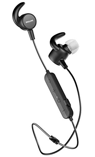 PHILIPS ActionFit SN503 Wireless Bluetooth Earphones with Heart Rate Monitoring and IPX5 (TASN503BK)