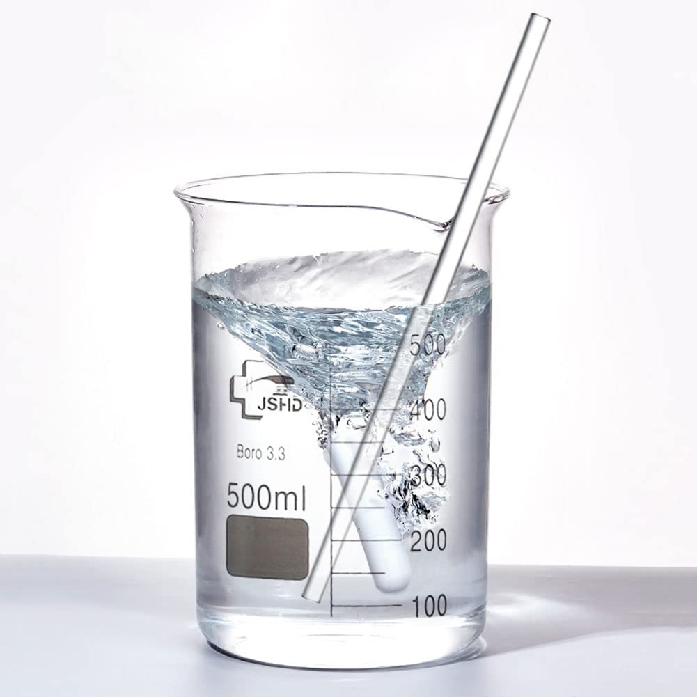 ADAMAS-BETA 14PCS Glass Beaker Set, 6 Sizes - 10ml 50ml 100ml 250ml 500ml 1000ml Graduated Beakers + 11" Beaker Tongs + 3pcs Glass Stirring Rods + 3pcs Magnetic Stir Bar + 1000ml Beaker Brush