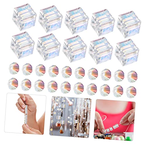 360 Pcs Jewelry Beads Bracelet Beads Glass Earring Kit Beads Glass Beads for Bracelets Making Beads in Bulk Bracelet Making Beads Assorted Beads Bracelets Kit Beads Gemstone Beads