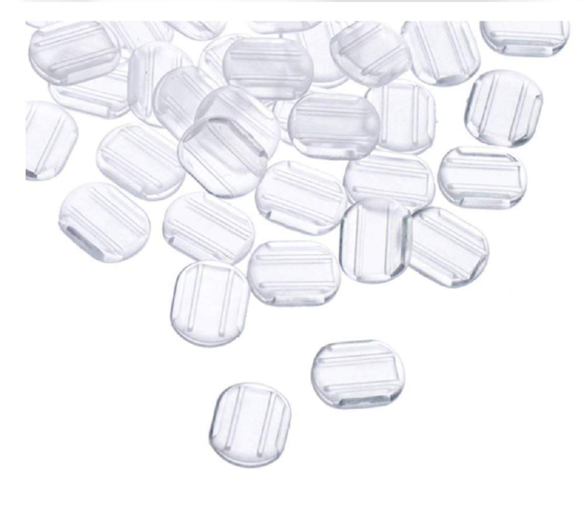 24 Clear Comfort Earring Pads Clear Silicone Comfort Earring Cushions for Clips on Earrings