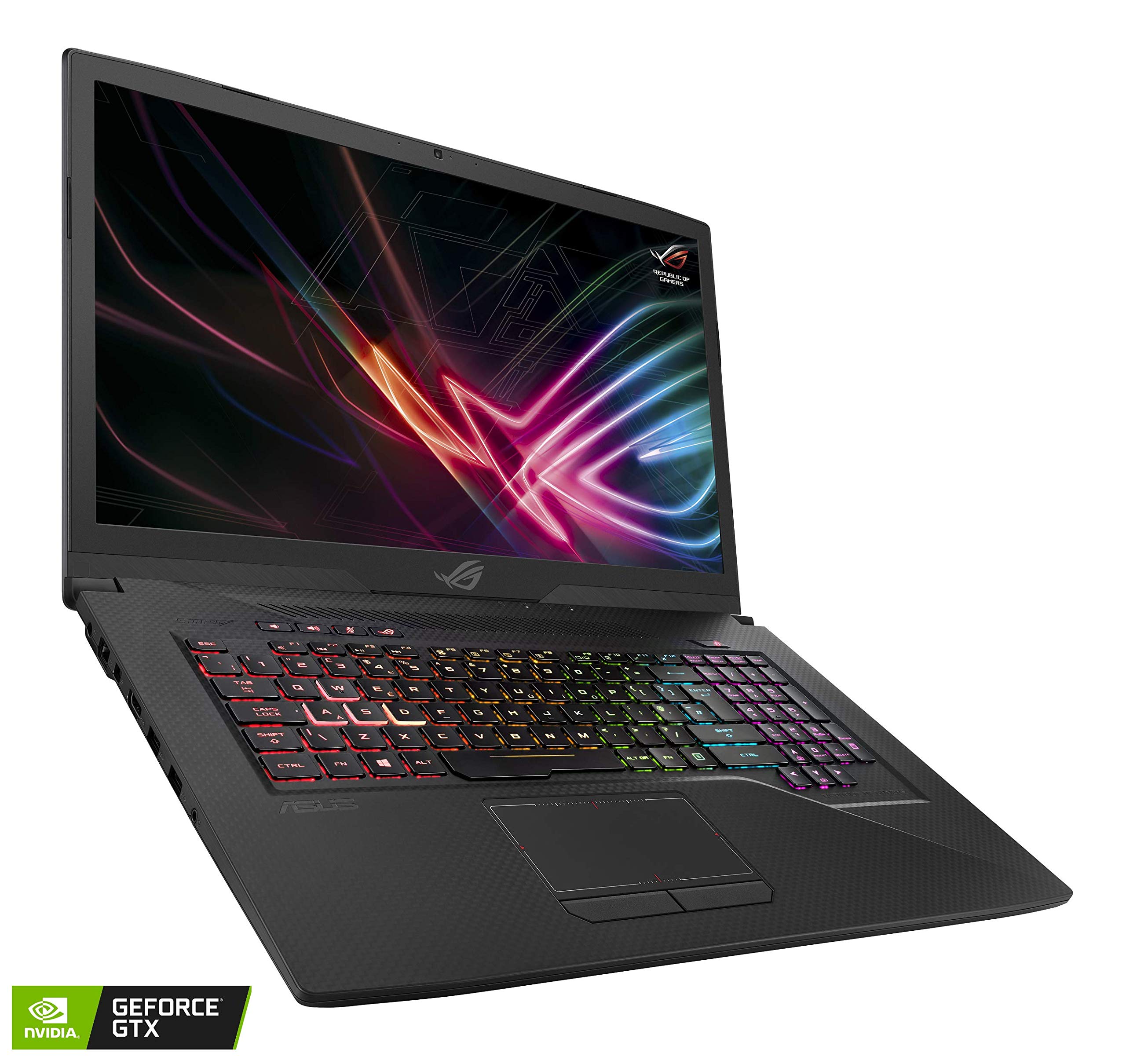 ASUS ROG Strix Scar Edition Gaming Laptop, 17.3” 144Hz 3ms Full HD, Intel Core i7-8750H, GeForce GTX 1070 8GB, 16GB DDR4, 256GB PCIe SSD + 1TB FireCuda, Windows 10 - GL703GS-DS74