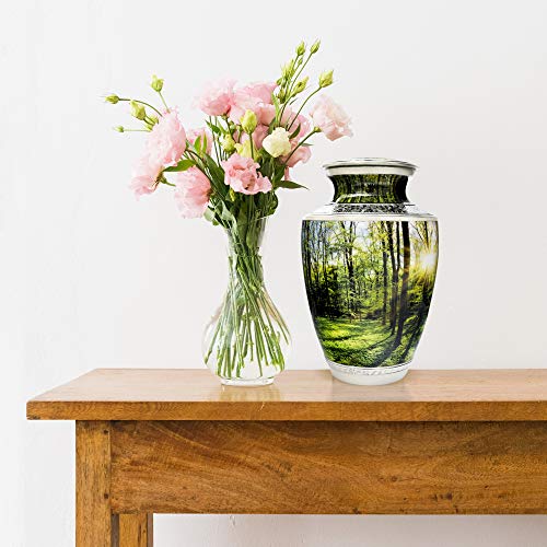 Peaceful Forest Urns for Ashes Adult Male. Cremation urns for Human Ashes Adult Female. Decorative urn for Human Ashes by Restaall