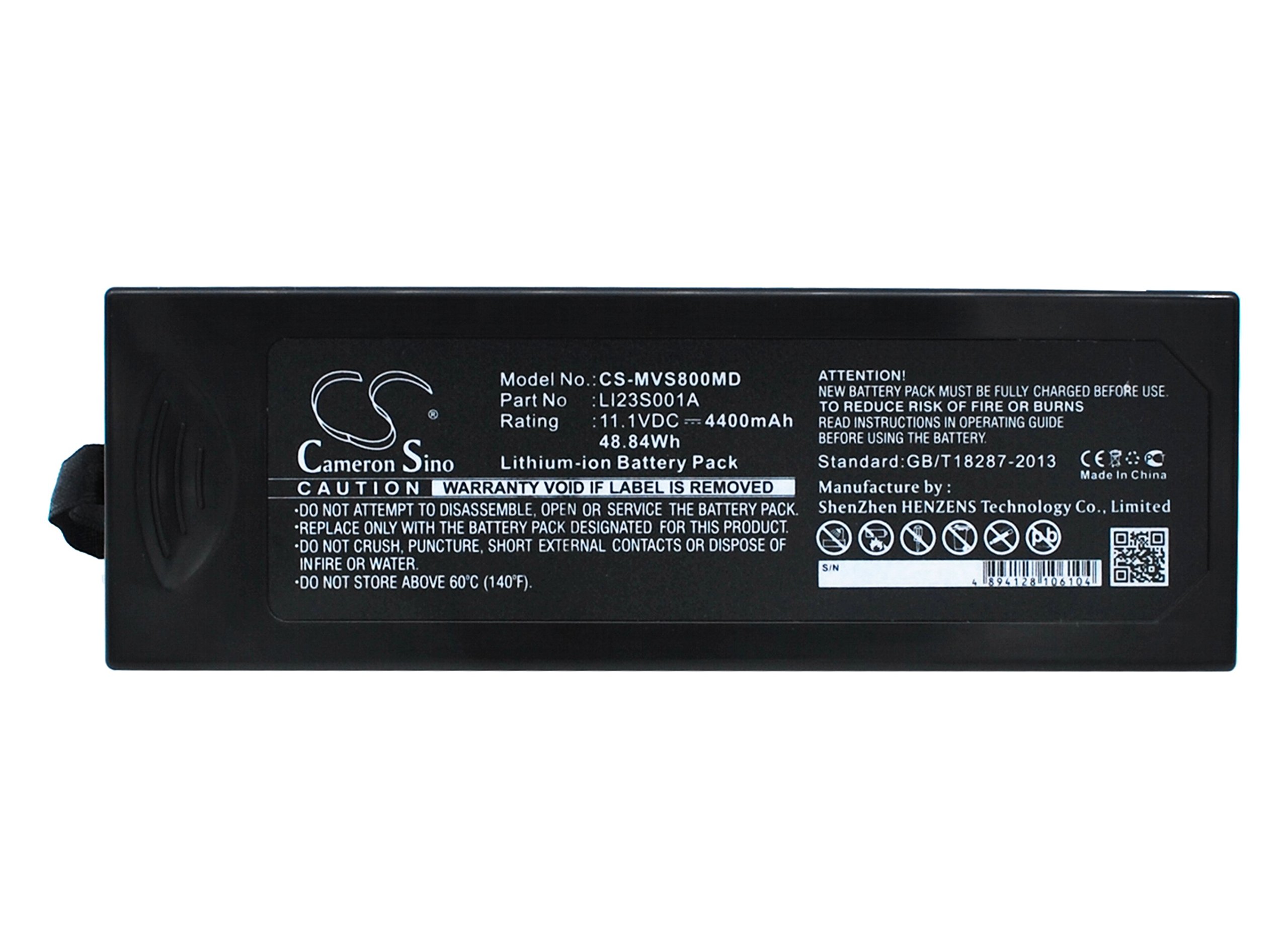Rechargeable Battery LI23S001A Replacement for Mindray PM8000, VS800, PM7000(4400mAh Li-ion)