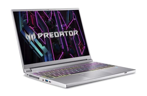 Acer Predator Triton 14 Gaming/Creator Laptop | 13th Gen Intel i7-13700H | NVIDIA GeForce RTX 4070 | 14" Mini LED 250Hz G-SYNC Display | 16GB LPDDR5 | 1TB PCIe Gen4 SSD |WiFi 6E | PT14-51-7979, Silver