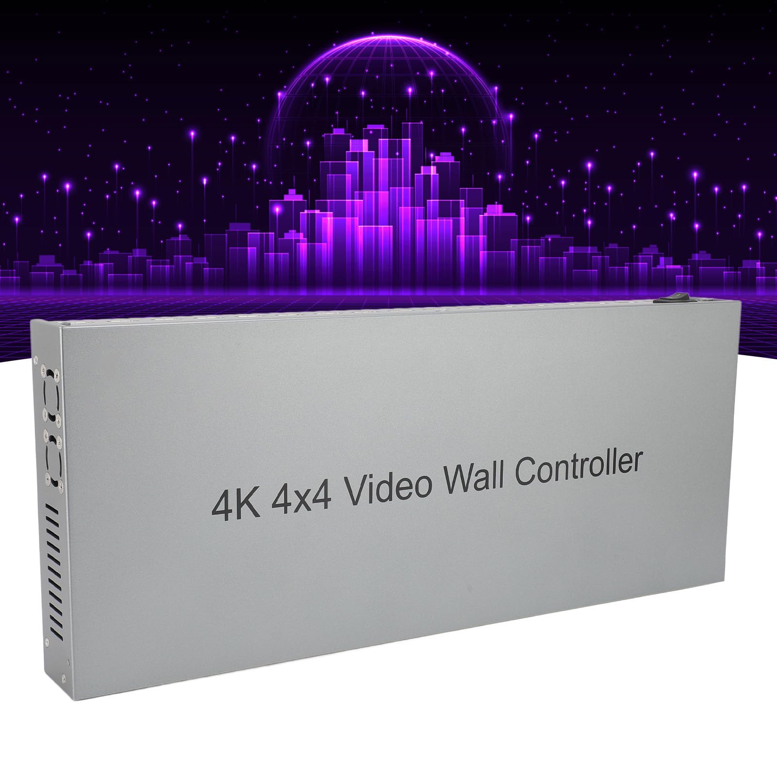 4x4 Video Wall Controller Full HD 3840x2160 30hz HDMI 1.4 HDCP1.4 Multimedia Interface Remote Control for Entertainment Room