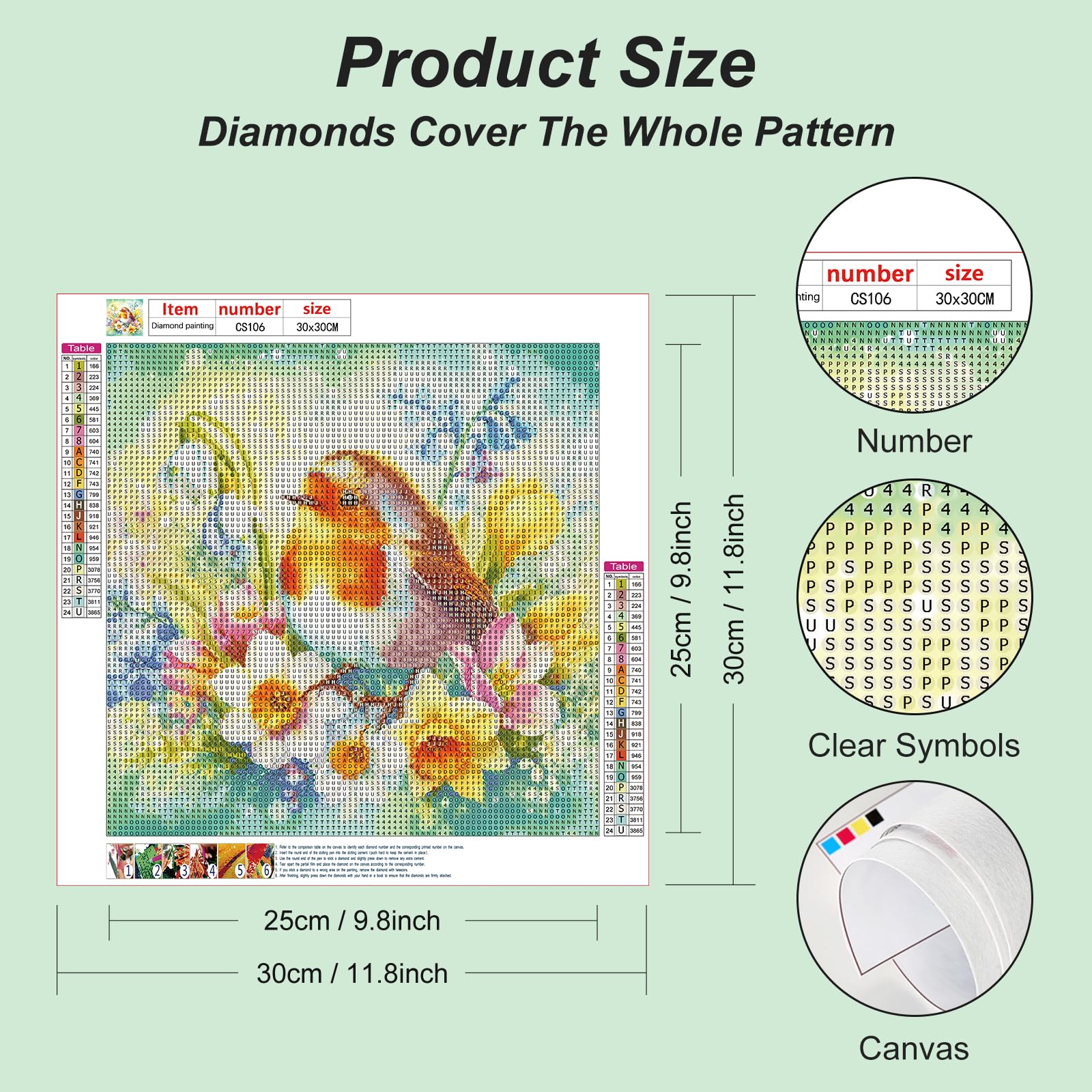 Acudotr Diamond Painting Kits for Adults, 5D DIY Diamond Art Kits for Beginners, Full Drill Diamond Painting Kits for Home Wall Decor, Bird, 12x12 Inch