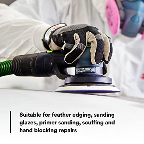 3M Cubitron II Hookit Clean Sanding Abrasive Disc 31374, 6 in, 180+ Grade, Pack of 50 Discs, Virtually Dust-Free, High Performance, Long Lasting, Multi-Hole Pattern, Feather Edging, Stock Removal