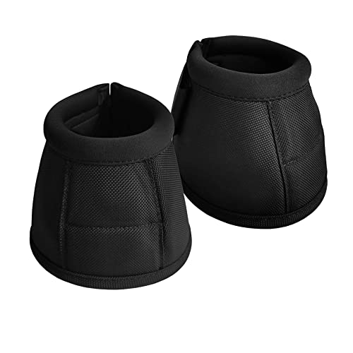 Leberna 2520D Horse Bell Boots No-Turn Horse Bell Boots, Equine Ballistic Hoof Overreach Bell Boots